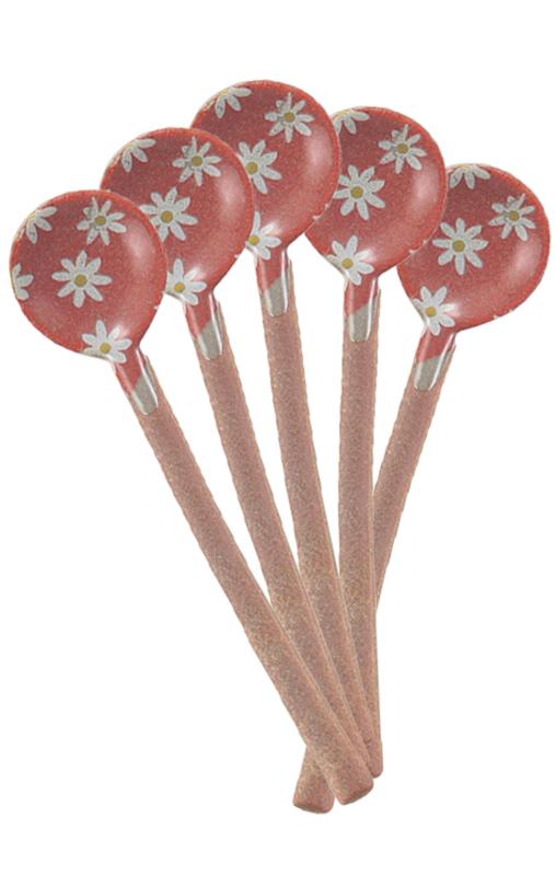 ヤマキイカイ 陶製 スプーン 赤 5本入 G1979サイズ:(約)長さ11.2cm本体重量:(約)1個10g素材・材質:陶器原産国:日本