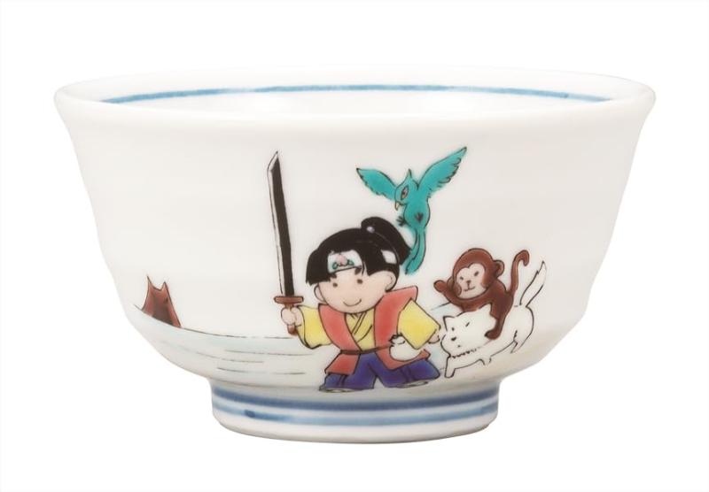 九谷焼いわたや 小さい飯碗・ももたろう K9-458サイズ:径9.4×高5.4cm素材・材質:磁器生産国:日本紙箱入