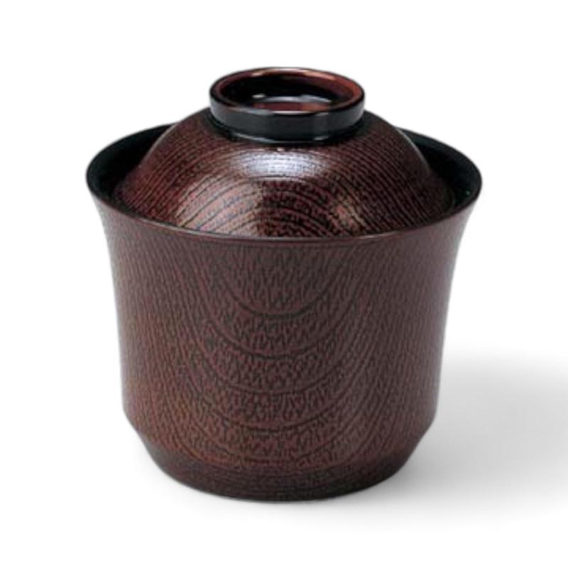 J-kitchens 3寸富士型小吸物 椀 (汁椀 お椀 おわん 漆器) 栃 9.1x9.1x8.9cm 耐熱ABS樹脂 日本製 食洗機対応サイズ：（約）9.1x9.1x8.9cm 重量（約）：101g 容量（約）235cc材質（記号[TA...