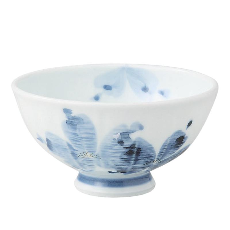 波佐見焼 軽量飯碗 (大) 呉須花絵柄 青色 32007サイズ:直径12×高さ6.5cm素材・材質:磁器原産国:日本(有田焼)容量:325ml