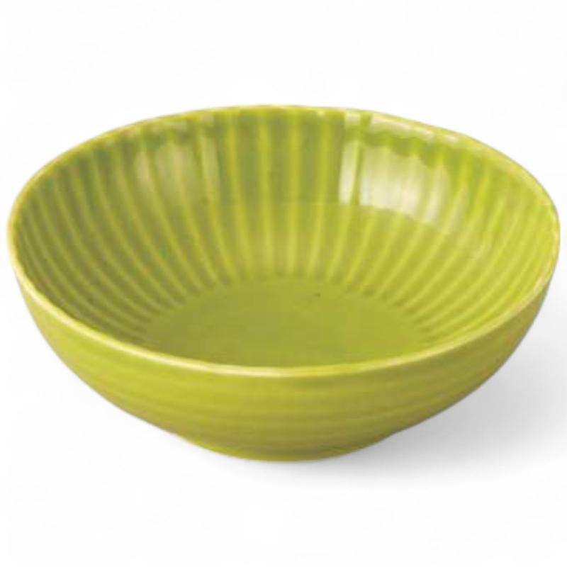 匠美風 有田焼 小鉢 しのぎ若草小鉢 日本製サイズ：（約）14.5x14.5x5cm有田焼は、日本の伝統と美を融合させた陶磁器です。シンプルでおしゃれなデザインが特徴で、食卓を上品に演出します。和モダンな雰囲気が、日常使いにも特別な場にもぴ...