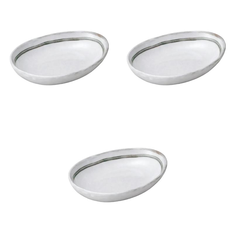 3個セット あおい楕円盛鉢 [ 23×17×4cm ] | 楕円鉢 セトモノホンポ(Setomonohonpo)各[ 23×17×4cm ]陶器（土物）