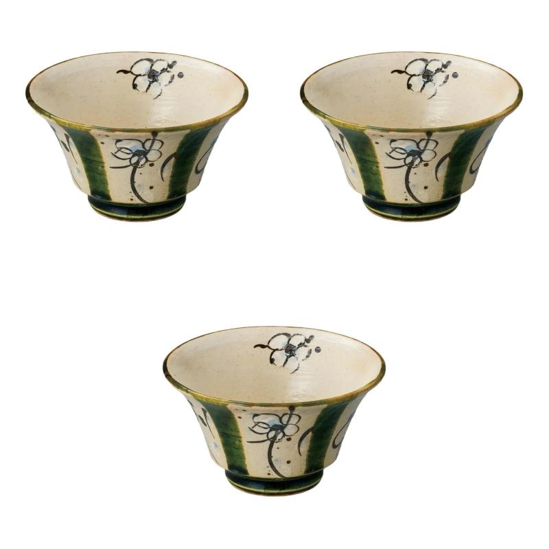 3個セット まほろば織部反小鉢 [ 12×6.7cm ] | 小鉢 セトモノホンポ(Setomonohonpo)各[ 12×6.7cm ]