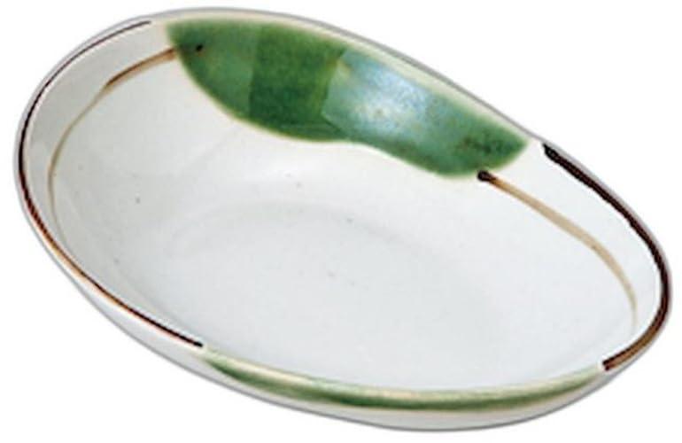 織部流し変型楕円鉢（小） [ 15.4 x 11.3 x 4.4cm ] | 小鉢 強化磁器 セトモノホンポ(Setomonohonpo)[ 15.4 x 11.3 x 4.4cm ] 強化