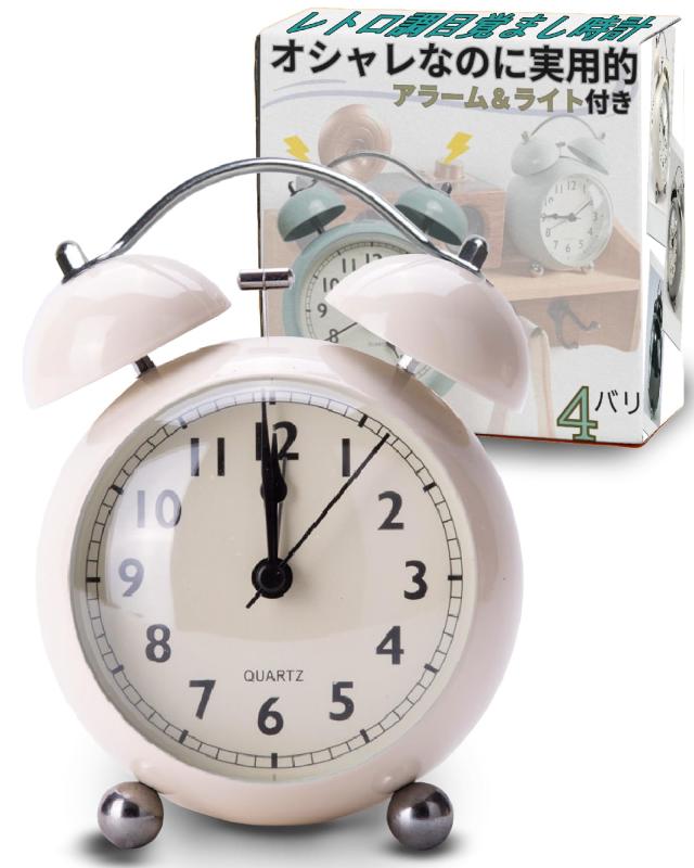 VICHE CATT 目覚まし時計 レトロ調 置き時計 オシャレ アナログ めざまし時計 電池式おしゃれでクラシックな雰囲気を再現したアンティーク風レトロなベル式目覚まし時計です。 デジタル時計では味わえないノスタルジックさが魅力なうえ、カ...