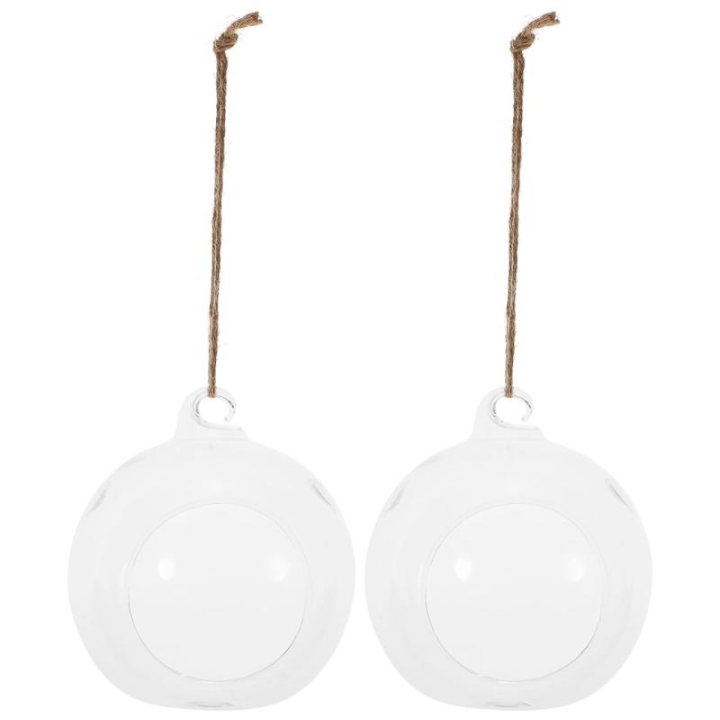 ibasenice エコボトル home decor パージ detclear コケ テラリウムプランター 屋内植物ラック 多肉植物 ぶら下げグローブボトル ハンギンググローブテラリウム ガラスプランターハンガー：透明なガラスボトル、それを...