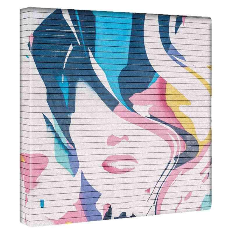 ストリート ポップ アートパネル 30cm × 30cm 日本製 ポスター おしゃれ インテリア 模様替え リビング 内装 パステル 人物 ファッション ファブリックパネル poht-1805-06本体サイズ:30cm×30cm×1.5cm...