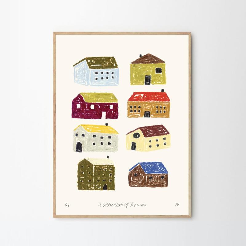 THE POSTER CLUB ポスタークラブ A Collection of Houses 30×40cm Isabelle VandeplasscheTHE POSTER CLUB（ポスタークラブ）は、デンマークのコペンハーゲンを拠点と...