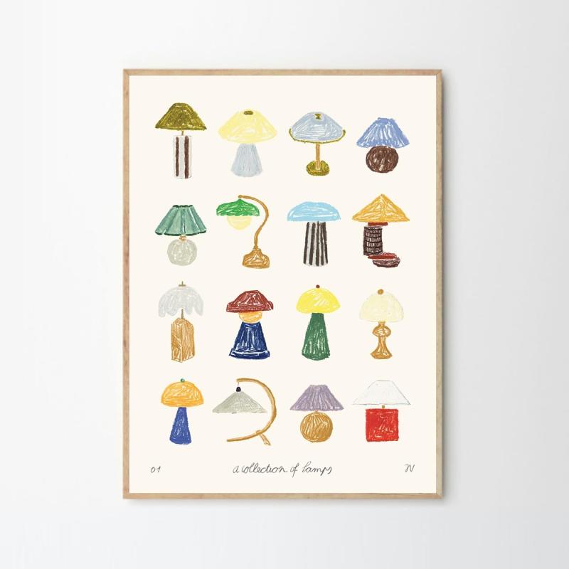 THE POSTER CLUB ポスタークラブ A Collection of Lamps 30×40cm Isabelle VandeplasscheTHE POSTER CLUB（ポスタークラブ）は、デンマークのコペンハーゲンを拠点とし...
