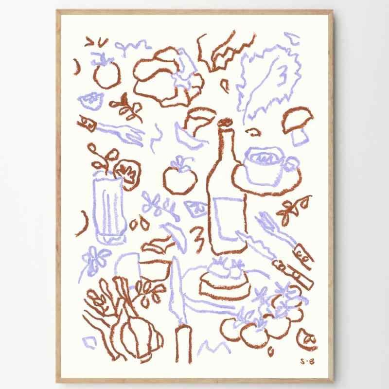 THE POSTER CLUB ポスタークラブ Cooking Session 50×70cm Steffi BauerTHE POSTER CLUB（ポスタークラブ）は、デンマークのコペンハーゲンを拠点とし、北欧の文化やライフスタイル、フ...