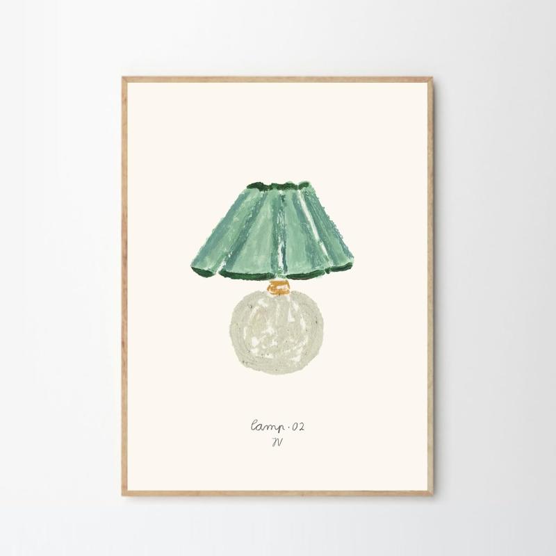 THE POSTER CLUB ポスタークラブ Lamp 02 30×40cm Isabelle VandeplasscheTHE POSTER CLUB（ポスタークラブ）は、デンマークのコペンハーゲンを拠点とし、北欧の文化やライフスタイル...