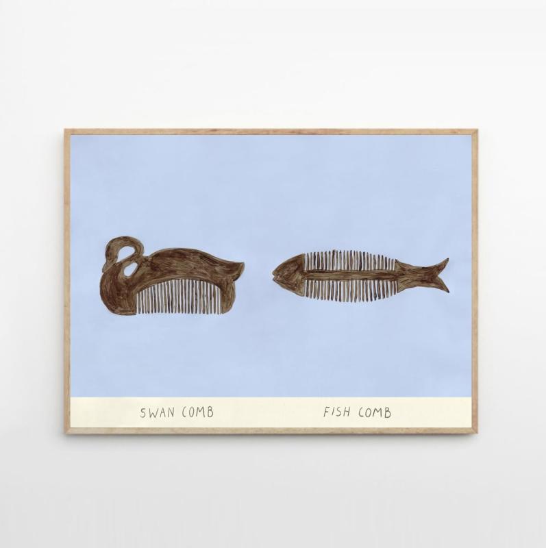 THE POSTER CLUB ポスタークラブ Swan and Fish Comb 30×40cm Isabelle VandeplasscheTHE POSTER CLUB（ポスタークラブ）は、デンマークのコペンハーゲンを拠点とし、北欧...