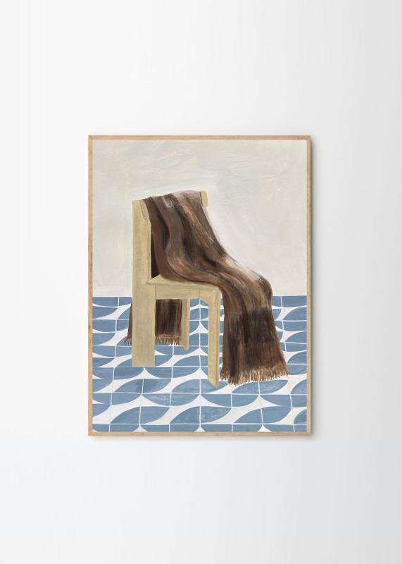THE POSTER CLUB ポスタークラブ Chair with Blanket 50×70cm Isabelle Vandeplasscheジークレープリントという手法でPOSTER CLUBのために特別に作成されています。ジークレー...