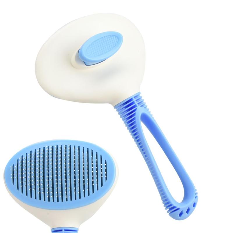 ペット用ブラシ 丸い先端 怪我しにくい 短毛/長毛 フック穴 抜け毛取り 犬 猫ペットの毛並みをいつでもツヤツヤに保ちたい飼い主さん必見のブラシです。ブラシの先端は毛を梳いた時にペットの肌を傷付けないよう、丸頭タイプを採用しました。ワンちゃ...