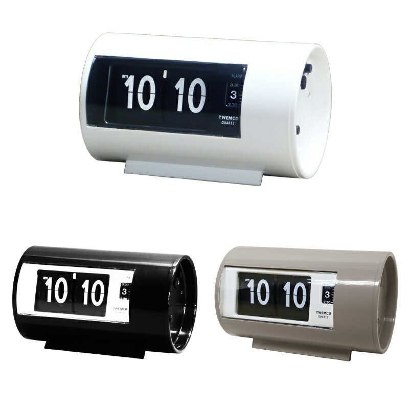 商品情報BRAND:TWEMCO（トゥエンコ）ITEM:アラーム　フリップクロックMod.:AP-28TWEMCO社の置き時計。レトロながらもシンプルなデザインと丸みのあるフォルムが特長です。便利なアラーム機能付き。■商品情報:商品サイズ（...