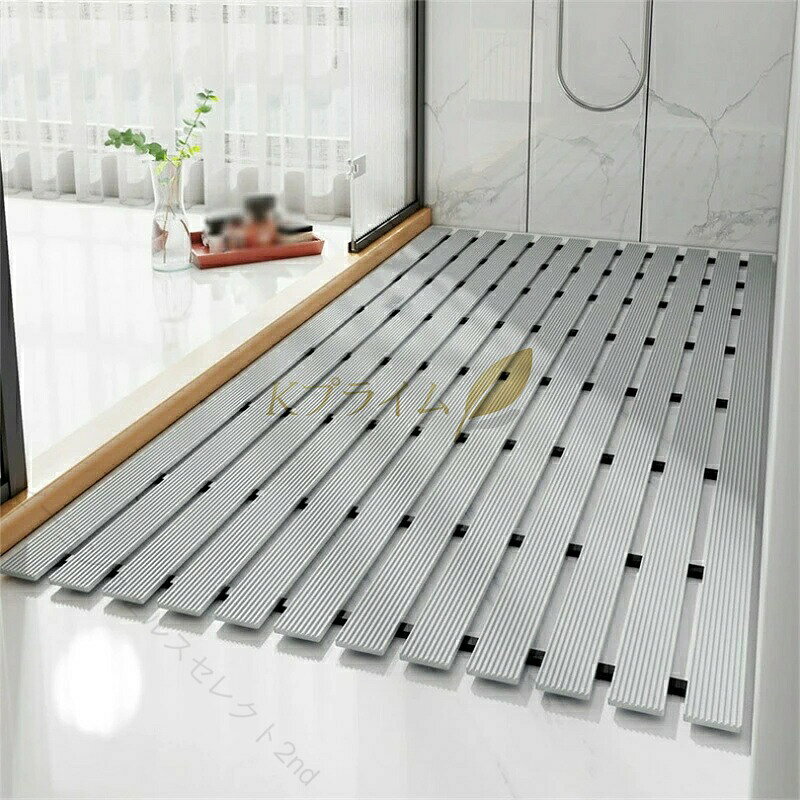 メイン素材：PVC素材：PVC　サイズ：約43*61cm 61*61cm 61*90cm 61*122cm 本製品の素材はPVC（塩ビ）に比べると、軽くて柔らかい、人間と環境にも優しいです。丈夫や柔軟環境安全材料から作られた豪華なバスマット...
