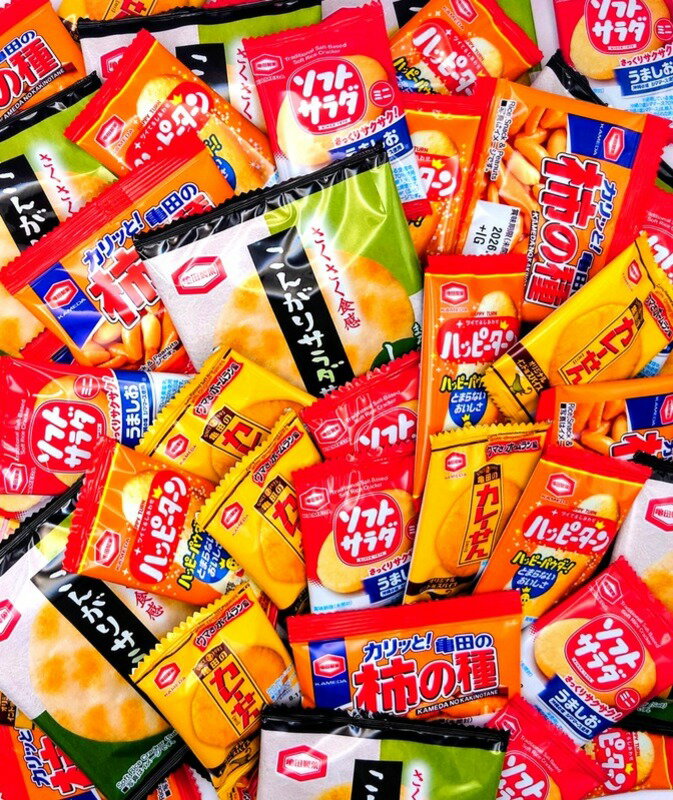 ミニせんべい 5種(ハッピーターン・カレーせん・ソフトサラダ・こんがりサラダせん・柿の種各150袋)合計750枚アソートセットです。 個包装ごとに賞味期限が記載になっておりますので安心してご提供頂けます。 様々なイベント行事等で大活躍♪ 色...