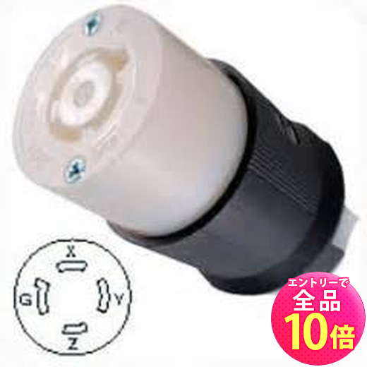 【仕様】Hubbell HBL2433メス プラグ最大電圧:3相 480V AC最大電流:20 AmpsNEMA L16-20 IP20電線太さ:16 - 8 AWG3相 4 線重量（約）：0.35 lbs2026/02/24 更新※ お買...