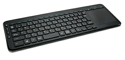 【商品名】マイクロソフト オールインワン メディア キーボード N9Z-00029 : ワイヤレス トラックパッド セキリュティ (AES暗号化機能搭載) 防滴 コンパクト USB接続 ( ブラック ) Windows Mac Androi...