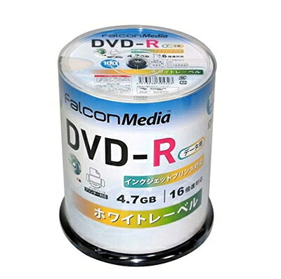 【商品名】FalconMedia（ファルコンメディア） 1回記録 (データ) 用 DVD-R BE032 (片面1層 1-16倍速 100枚)（中古品）中古品の特性上、外箱,取り扱い説明書等は基本的には付属いたしません（付属しているものもご...