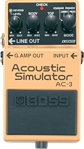 【商品名】BOSS Acoustic Simulator AC-3（中古品）中古品の特性上、外箱,取り扱い説明書等は基本的には付属いたしません（付属しているものもございます）。商品として問題があるものではございません、使用可能品となります。...