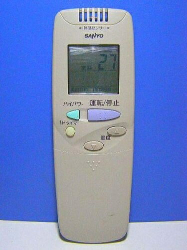 【商品名】サンヨー エアコンリモコン RCS-L5VA（中古品）中古品の特性上、外箱,取り扱い説明書等は基本的には付属いたしません（付属しているものもございます）。商品として問題があるものではございません、動作いたします。また、商品名に【付...