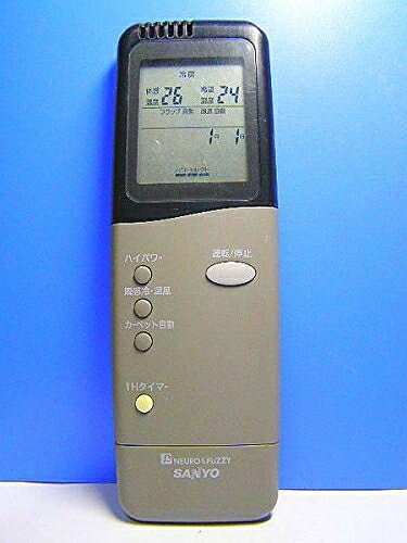 【商品名】サンヨー エアコンリモコン RCS-VR4A(K)（中古品）中古品の特性上、外箱,取り扱い説明書等は基本的には付属いたしません（付属しているものもございます）。商品として問題があるものではございません、動作いたします。また、商品名...