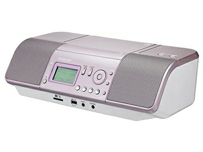 【商品名】ケンウッド CLX-30 CDプレーヤー/パーソナルオーディオシステム CD/SD/USB ピンク CLX-30-P（中古品）中古品の特性上、外箱,取り扱い説明書等は基本的には付属いたしません（付属しているものもございます）。商品...