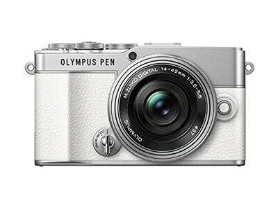 【商品名】OM SYSTEM/オリンパス OLYMPUS PEN E-P7 14-42mm EZレンズキット ホワイト（中古品）中古品の特性上、外箱,取り扱い説明書等は基本的には付属いたしません（付属しているものもございます）。商品として問...