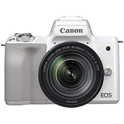 【商品名】キヤノン EOS Kiss M EF-M18-150 IS STM レンズキット ホワイト（中古品）中古品の特性上、外箱,取り扱い説明書等は基本的には付属いたしません（付属しているものもございます）。商品として問題があるものではご...