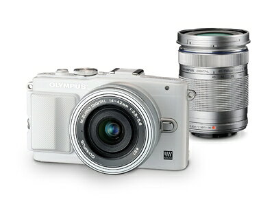 【商品名】OLYMPUS ミラーレス一眼 PEN Lite E-PL6 EZダブルズームキット ホワイト E-PL6 EZ DZKIT WHT（中古品）中古品の特性上、外箱,取り扱い説明書等は基本的には付属いたしません（付属しているものもご...