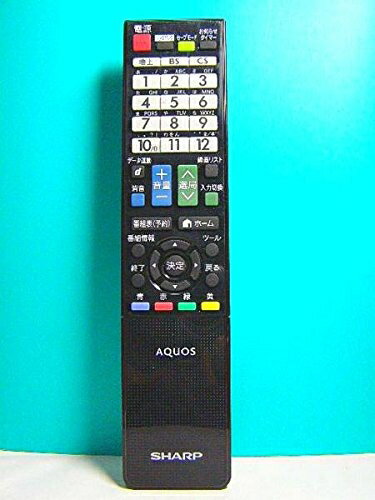 【商品名】シャープ テレビリモコン GB077WJSA（中古品）中古品の特性上、外箱,取り扱い説明書等は基本的には付属いたしません（付属しているものもございます）。商品として問題があるものではございません、動作いたします。また、商品名に【付...
