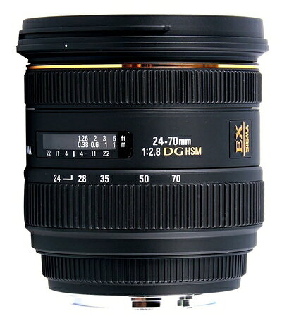 【商品名】SIGMA 標準ズームレンズ 24-70mm F2.8 IF EX DG HSM キヤノン用 フルサイズ対応 571542（中古品）中古品の特性上、外箱,取り扱い説明書等は基本的には付属いたしません。商品として問題があるものではご...