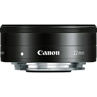 【商品名】キヤノン Canon 単焦点広角レンズ EF-M22mm F2 STM ミラーレス一眼対応 キヤノン EFマウント ブラック、黒色（中古品）中古品の特性上、外箱,取り扱い説明書等は基本的には付属いたしません。商品として問題があるも...