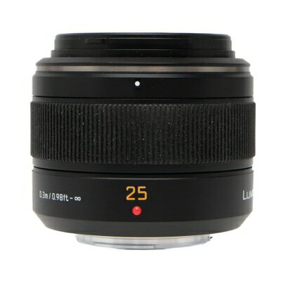 【商品名】Panasonic LEICA DG SUMMILUX 25mm/F1.4 ASPH. H-X025（中古品）中古品の特性上、外箱,取り扱い説明書等は基本的には付属いたしません。商品として問題があるものではございません、動作確認済...