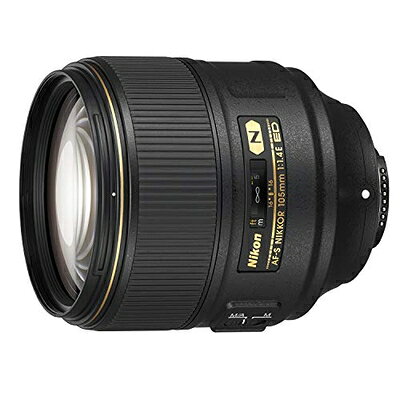 【商品名】Nikon 単焦点レンズ AF-S NIKKOR 105mm f/1.4E ED フルサイズ対応（中古品）中古品の特性上、外箱,取り扱い説明書等は基本的には付属いたしません。商品として問題があるものではございません、動作確認済みと...