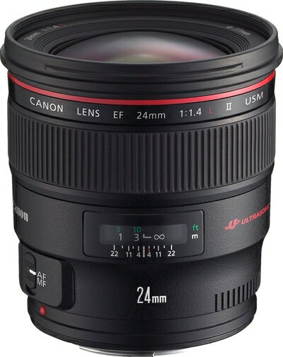 【商品名】Canon 単焦点広角レンズ EF24mm F1.4L II USM フルサイズ対応（中古品）中古品の特性上、外箱,取り扱い説明書等は基本的には付属いたしません。商品として問題があるものではございません、動作確認済みとなります。商...