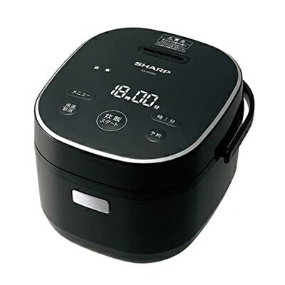 【商品名】シャープ(SHARP) ジャー炊飯器 [3合炊き] ブラック系 KS-CF05C-B（中古品）中古品の特性上、外箱,取り扱い説明書等は基本的には付属いたしません。商品として問題があるものではございません、動作確認済みとなります。商...