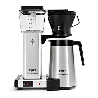 【商品名】サーマルカラフとMoccamaster KBT 10カップコーヒーブリューワー、ポリッシュシルバー [並行輸入品]（中古品）中古品の特性上、外箱,取り扱い説明書等は基本的には付属いたしません。商品として問題があるものではございませ...