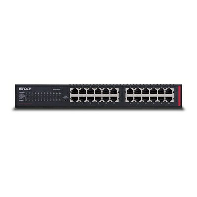 【商品名】BUFFALO レイヤー2 Giga アンマネージスイッチ 24ポート BS-GU2024（中古品）中古品の特性上、外箱,取り扱い説明書等は基本的には付属いたしません。電話機・FAX機などで子機が複数台ある商品につきましては、子機...