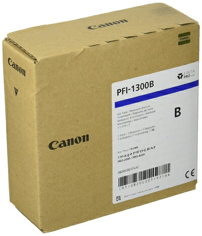 【商品名】canon キヤノン 大判プリンタ インクタンク PFI-1300 B ブルー 330ml（中古品）中古品の特性上、外箱,取り扱い説明書等は基本的には付属いたしません。電話機・FAX機などで子機が複数台ある商品につきましては、子機...