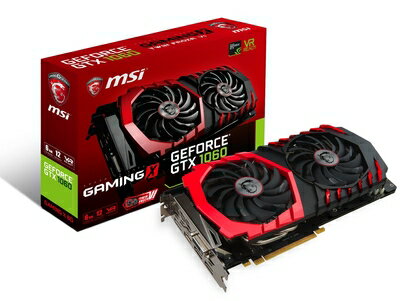【商品名】MSI GeForce GTX 1060 GAMING X 6G 『Twin Frozr VI/OCモデル』 グラフィックスボード VD6092（中古品）中古品の特性上、外箱,取り扱い説明書等は基本的には付属いたしません。電話機・...