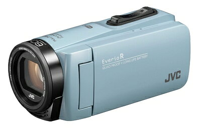 【商品名】JVCケンウッド JVCKENWOOD ビデオカメラ Everio R 防水 防塵 Wi-Fi 64GB内蔵メモリー サックスブルー GZ-RX680-A（中古品）中古品の特性上、外箱,取り扱い説明書等は基本的には付属いたしません...