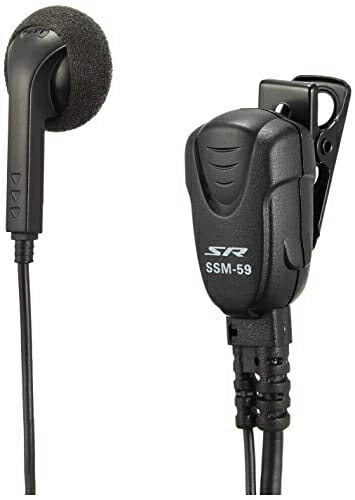 【商品名】Standard Horizon スタンダードホライゾン SSM-59BSA 小型タイピンマイク&イヤホン(オープンエアー型)（中古品）中古品の特性上、外箱,取り扱い説明書等は基本的には付属いたしません。商品として問題があるもので...
