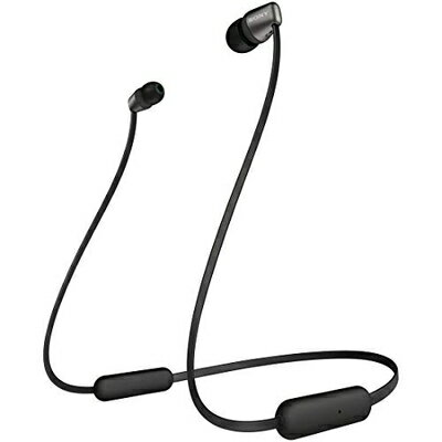 【商品名】ソニー ワイヤレスイヤホン WI-C310 : Bluetooth対応/最大15時間連続再生/マイク付き フラットケーブル採用 2019年モデル ブラック WI-C310 BC（中古品）中古品の特性上、外箱,取り扱い説明書等は基本...