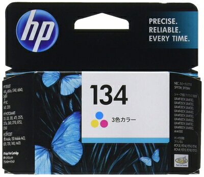 【商品名】HP134プリントカートリッジ カラー（中古品）中古品の特性上、外箱,取り扱い説明書等は基本的には付属いたしません。電話機・FAX機などで子機が複数台ある商品につきましては、子機が付属しない場合もございます。当店の中古品につきまし...