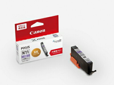 【商品名】Canon 純正インクカートリッジ XKI-N11XLPB フォトブルー 大容量タイプ（中古品）中古品の特性上、外箱,取り扱い説明書等は基本的には付属いたしません。電話機・FAX機などで子機が複数台ある商品につきましては、子機が付...