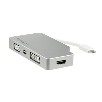 【商品名】StarTech.com USB Type-C マルチ変換ビデオアダプタ/HDMI 1.4 Mini DisplayPort 1.2 VGA DVI/4K60Hz(mDP)/4K30Hz(HDMI)/1080p(VGA DVI)/...