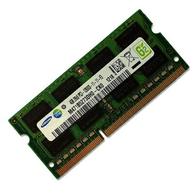 【商品名】サムソン Samsung 4GB DDR3-1600 / PC3-12800 204pin DDR3-SDRAM S.O.DIMM 1.5Vノートパソコン用 増設メモリ（中古品）中古品の特性上、外箱,取り扱い説明書等は基本的には付...