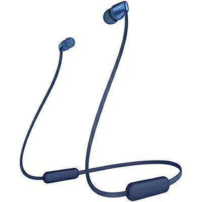 【商品名】ソニー ワイヤレスイヤホン WI-C310 : Bluetooth対応/最大15時間連続再生/マイク付き フラットケーブル採用 2019年モデル ブルー WI-C310 LC（中古品）中古品の特性上、外箱,取り扱い説明書等は基本的...